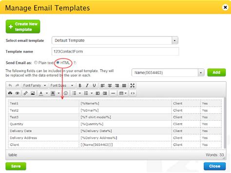 Html Email Notification Template Customizing The Email Notification Content Formbuilder