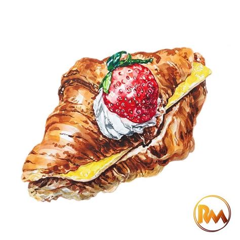 빵 기초디자인 크루아상