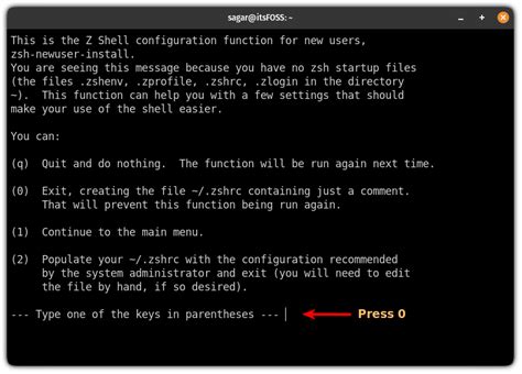 Install And Setup Zsh On Ubuntu Linux