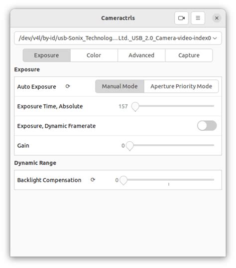 Cameractrls Is A Neat Webcam Settings App For Linux OMG Ubuntu