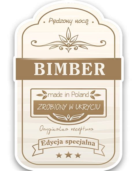 Naklejki Na Bimber Samogon Nalewkę Alkohol 20szt 12539248866 Allegropl