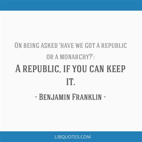 A Republic If You Can Keep It