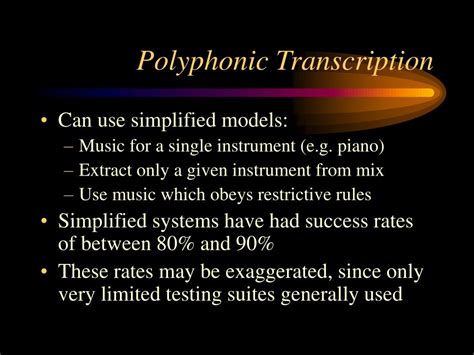 Ppt Using Blackboard Systems For Polyphonic Transcription Powerpoint Presentation Id118129