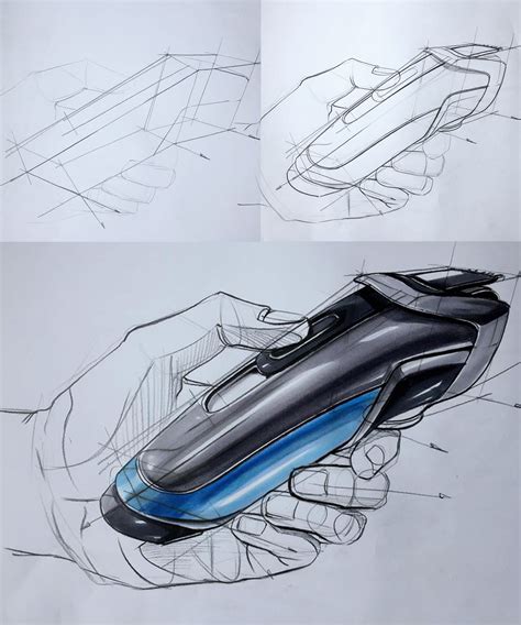 Industrail Design Sketch And Marker Rendering Tutorial Behance