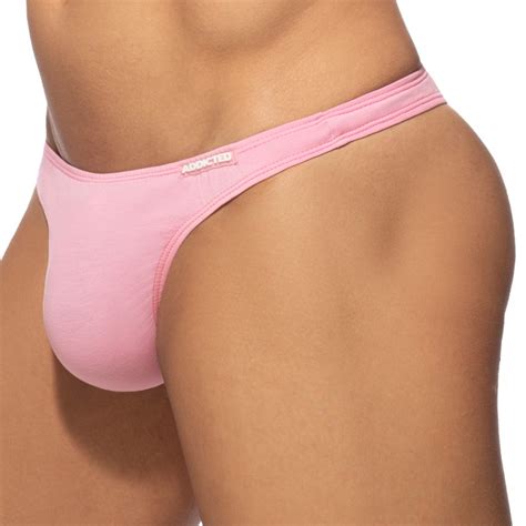 String Cotton Rose Addicted Vente Strings Homme String Addicted