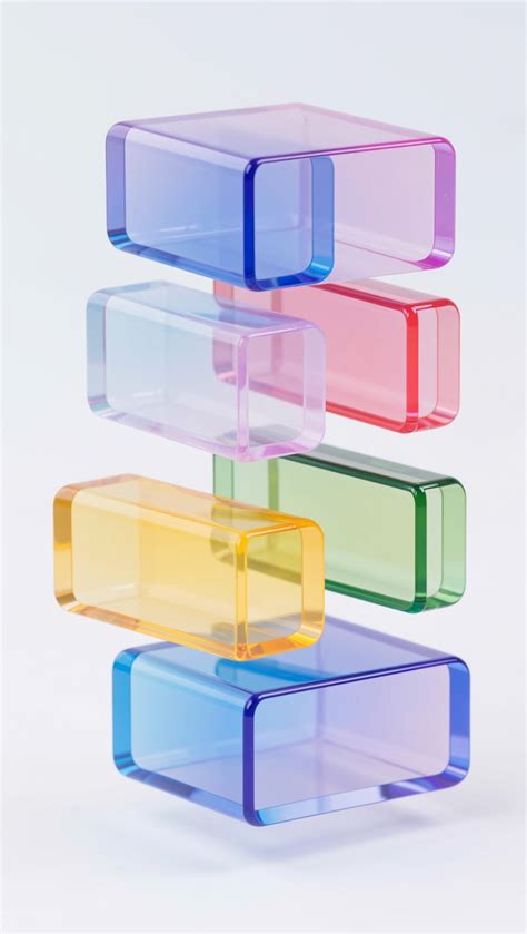 Free Translucent Color Blocks Photo Translucent Geometric Blocks