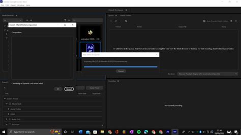 anyone know why my comp wont show in media encoder urgent r