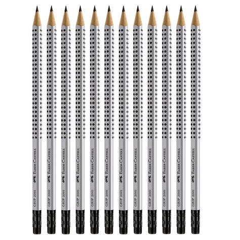 Amazon Faber Castell Blacklead Pencil Grip 2001 Hb With Eraser Tip