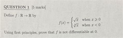 solved question 1 [5 ﻿marks]define f r→r ﻿by]