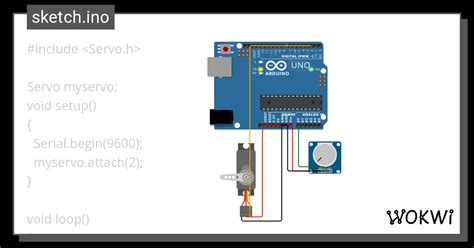 Angle Pot To Servo Wokwi Esp32 Stm32 Arduino Simulator