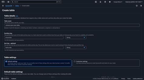 crear base de datos dynamodb en aws paso a paso