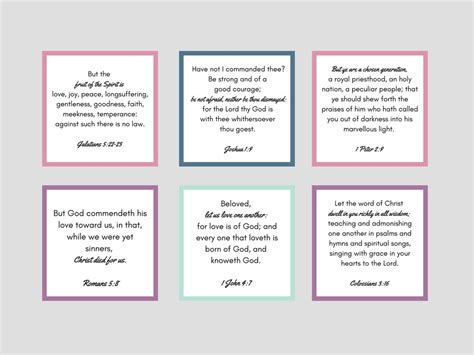 Scripture Cards Kjv Bible Verse Cards Scripture Memory Printable
