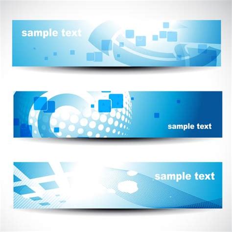 Abstract Header Set Vector Art At Vecteezy