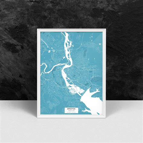Карта Иркутска купить с доставкой — Mapny