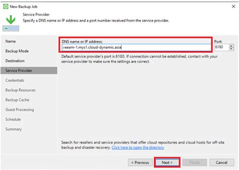 Veeam Backup Job Configuration Within Windows Server Ipserverone