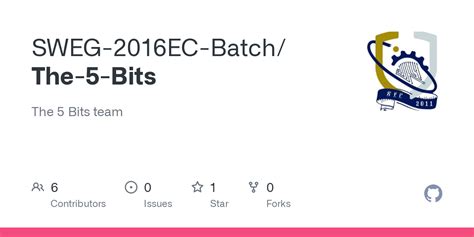 Github Sweg 2016ec Batchthe 5 Bits The 5 Bits Team