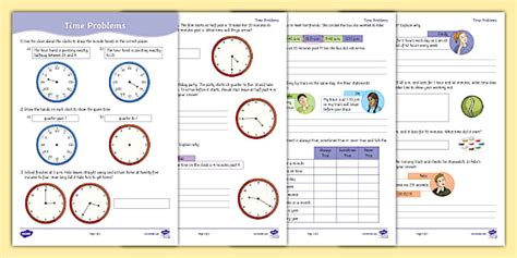 👉 Year 3 Time Problems