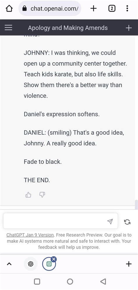 Chatgpt Writes An Episode Of Cobra Kai Rcobrakai