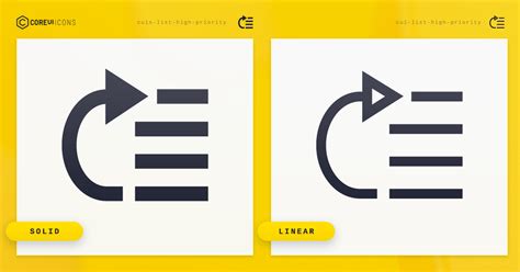 List High Priority Icon · Linear · Coreui Icons · Svg Javascript Typescript And Webfont