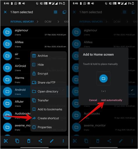 How To Add File Folder Shortcut To Android Home Screen Techwiser