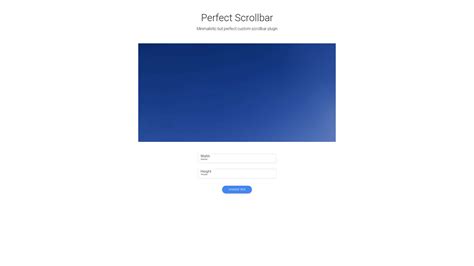 Perfect Scrollbar Demo Material Design For Bootstrap