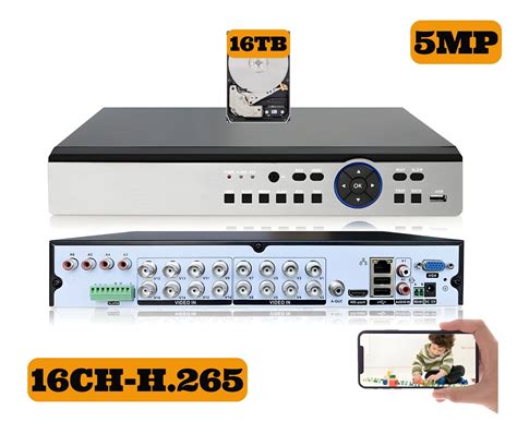 Evertech Channel MP H Security Digital Video Recorder DVR TB HDD For Continuous