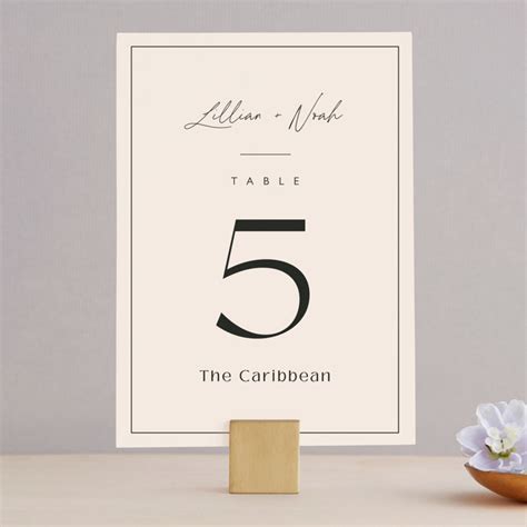 Modern Aligned Table Numbers By Carolyn Maclaren Minted
