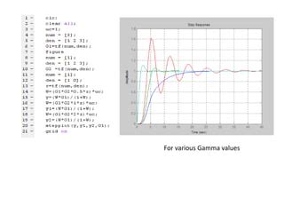 Some Adaptive Control Schemes Implementations Using Matlab PPTX