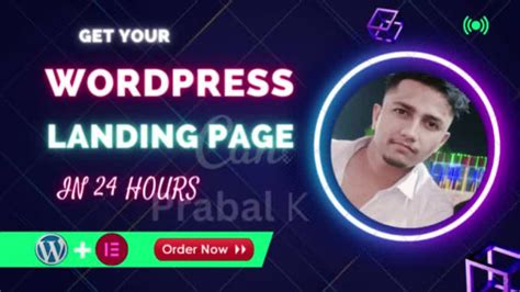 create responsive wordpress landing page design elementor pro landing