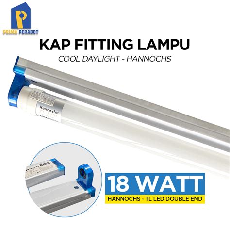 Jual Kap Fitting Lampu Tl Led T8 Led Fitting Surya 18 Watt Shopee Indonesia