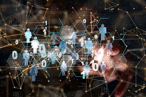 3d rendering of digital human icons digital business communication