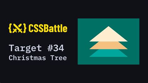Css Battle 34 Christmas Tree Youtube