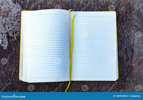Opened Notepad Closeup Stock Image Image Of Outdoor 180925823