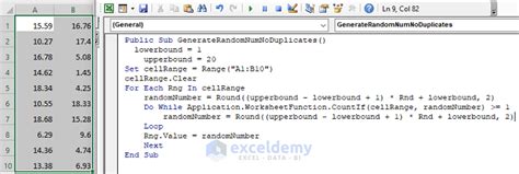Excel Vba Random Number Generator With No Duplicates 4 Examples