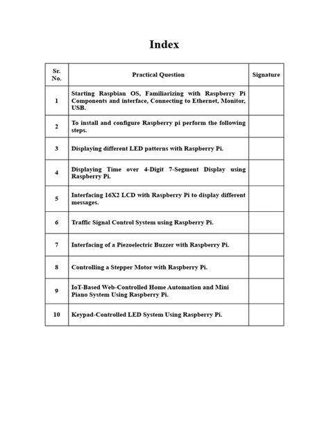 iot practical pdf raspberry pi electrical engineering