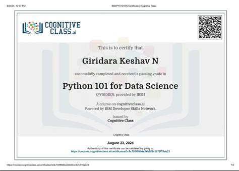 Giridara K On Linkedin Python Datascience Ibm Cognitiveclass