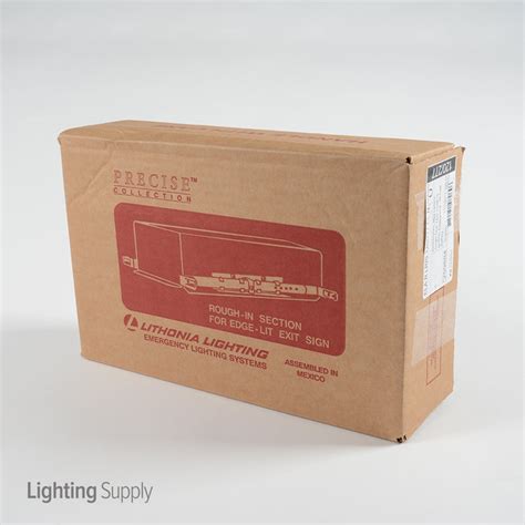 Lithonia Ela R Lris 120277 El N Red Single Face Led Rough In — Lighting Supply