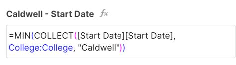 min and collect funtion not working smartsheet community