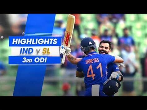 India vs Sri Lanka 3rd Odi Highlights 2023 | IND vs SL 3rd ODI Full ...