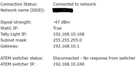 it will not connect to my switch · issue 9 · aronhetlam atem tally light with esp8266 · github