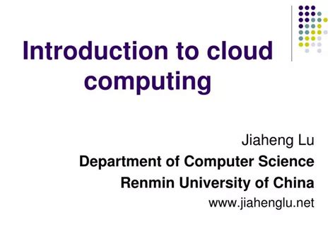 PPT Introduction To Cloud Computing PowerPoint Presentation Free Download ID 6721431