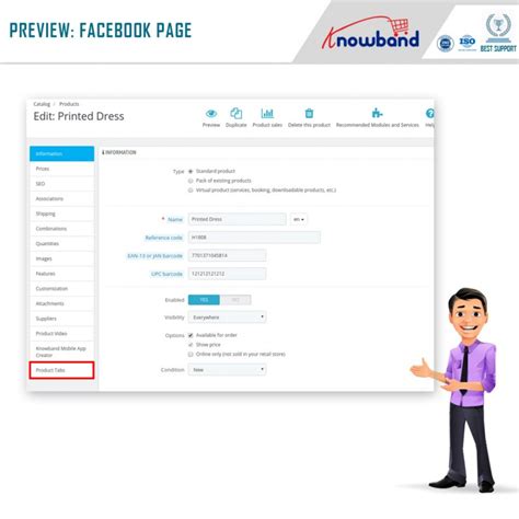 Prestashop Product Tabs Additional Information Knowband