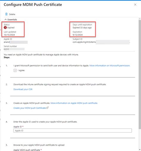 Renew Your Apns Certificate In Intune