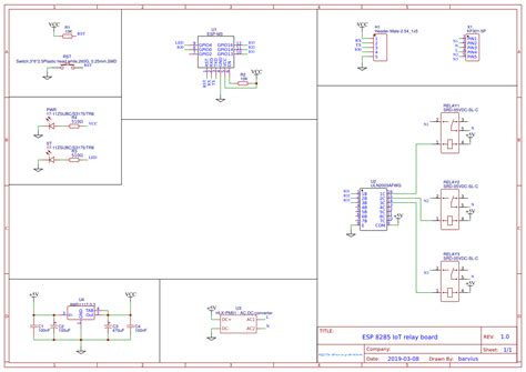 esp8285 8266 iot relay board easyeda open source hardware lab