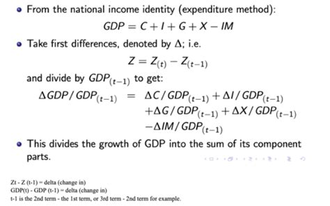 5 interpreting national income and output measures flashcards quizlet