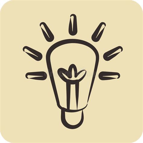 Icon Solving Related To Machine Learning Symbol Hand Drawn Style Stock Illustration