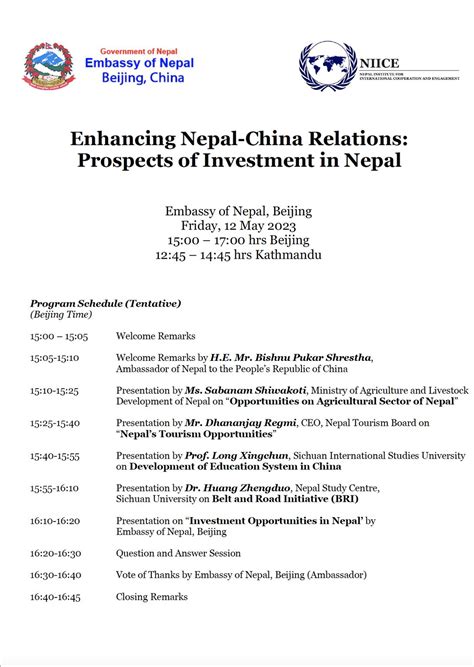 Dr Pramod Jaiswal On Linkedin Niiceevents Nepal China Bri