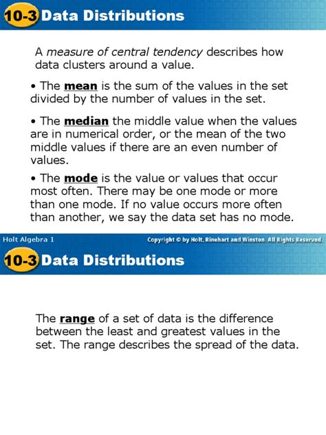 Measures Of Central Tendency And Box And Whisker Plots Download Free