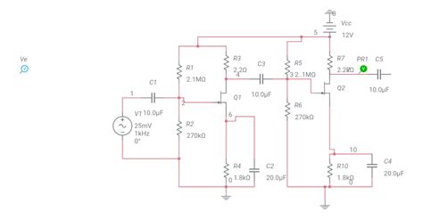 Multi Stage Amplifier Multisim Live