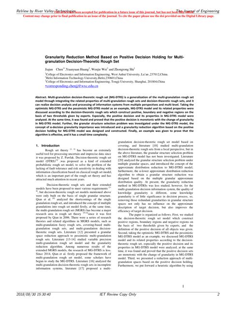 Pdf Granularity Reduction Method Based On Positive Decision Holding